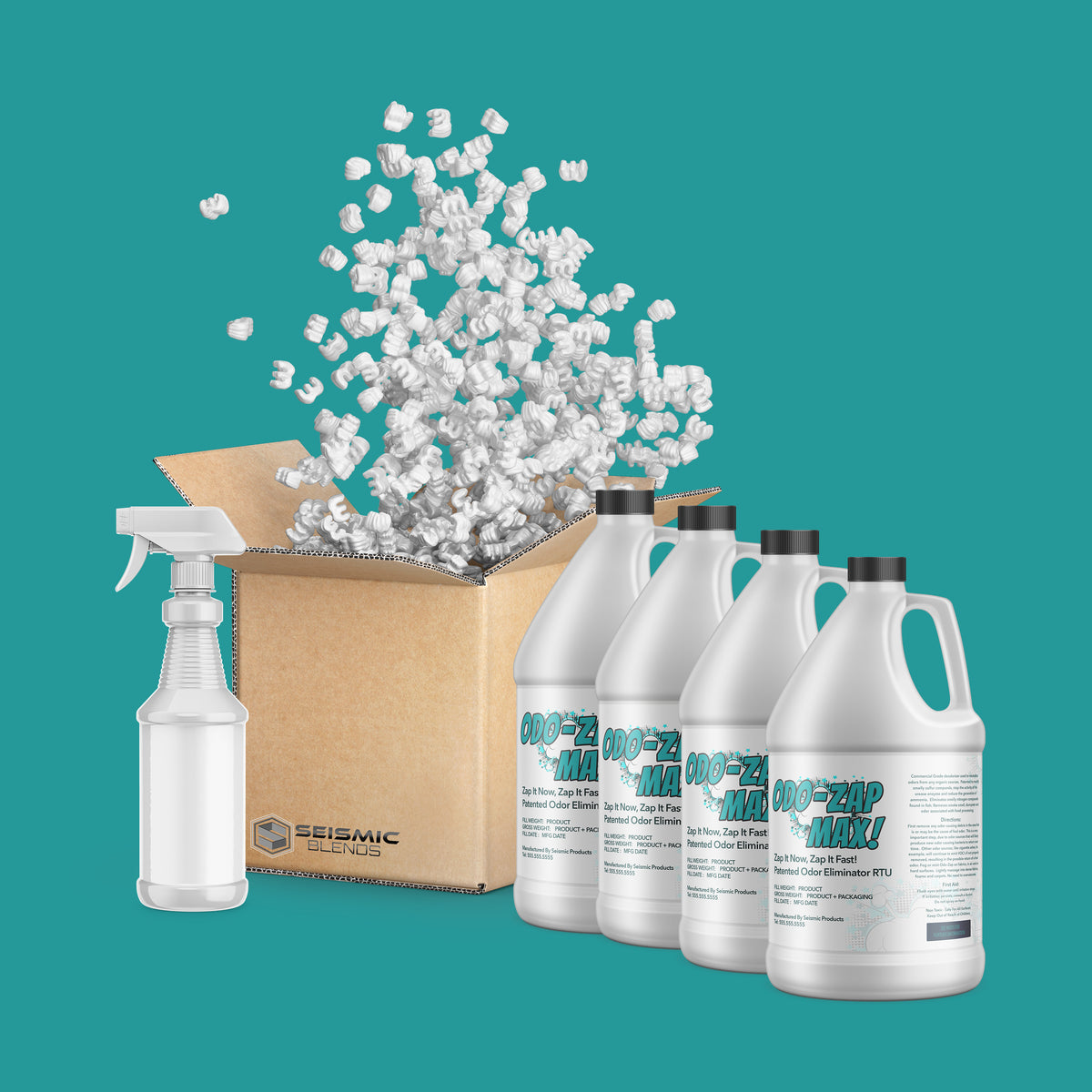 Odo-Zap® MAX! Patented Deodorizer – Seismic Blends LLC