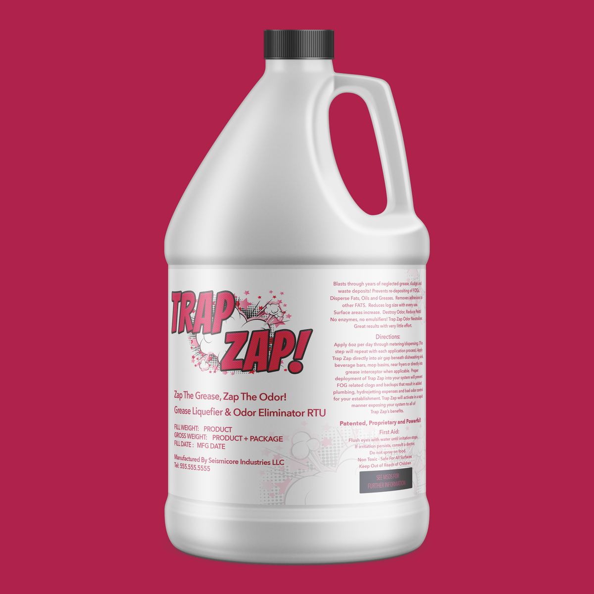 Trap-Zap® Grease Trap Additive – Seismic Blends LLC